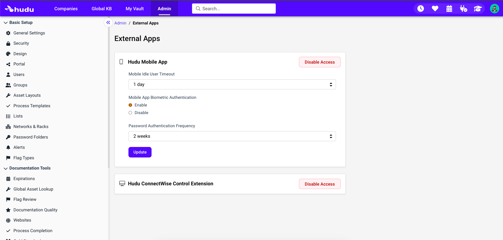 Hudu Mobile App - Setup – Hudu Support