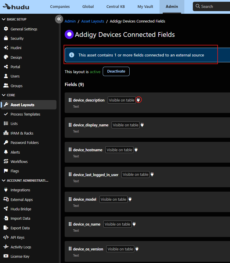 Connected Fields – Hudu Support